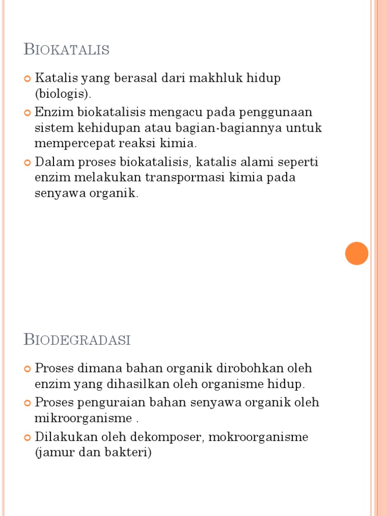 Biokatalis | PDF | Sains & Matematika