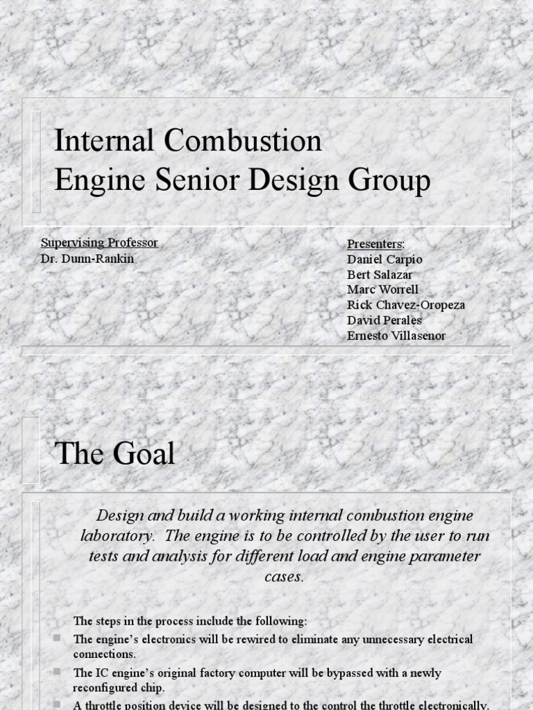 Internal Combustion Engine Lab Design | PDF | Internal Combustion ...