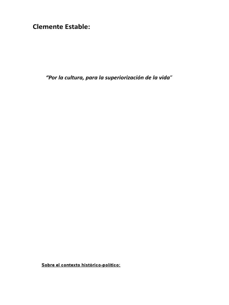 Aportes de Clemente Estable a la Educación | PDF | Aprendizaje | Pedagogía