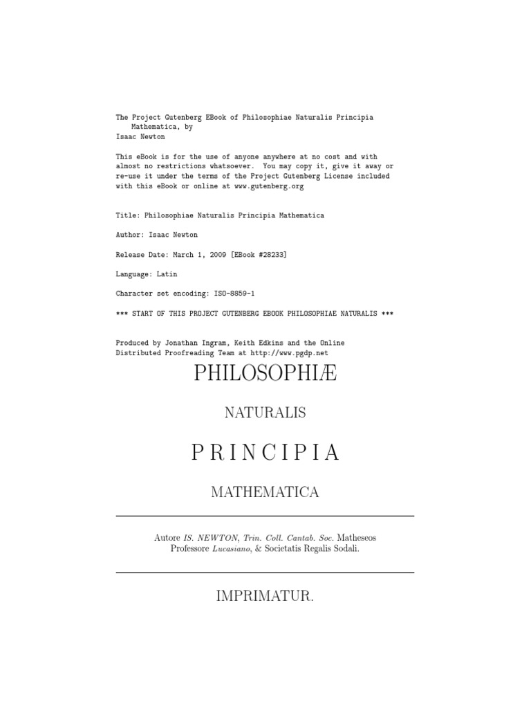 Principia PDF | PDF