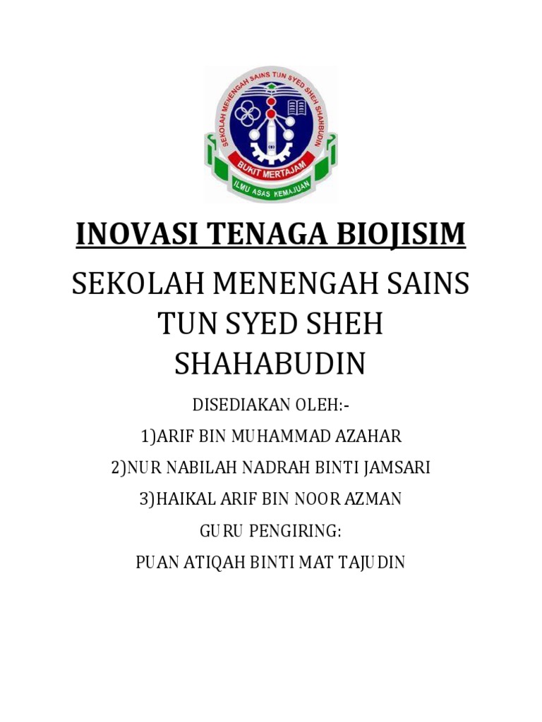 Inovasi Tenaga Biojisim | PDF