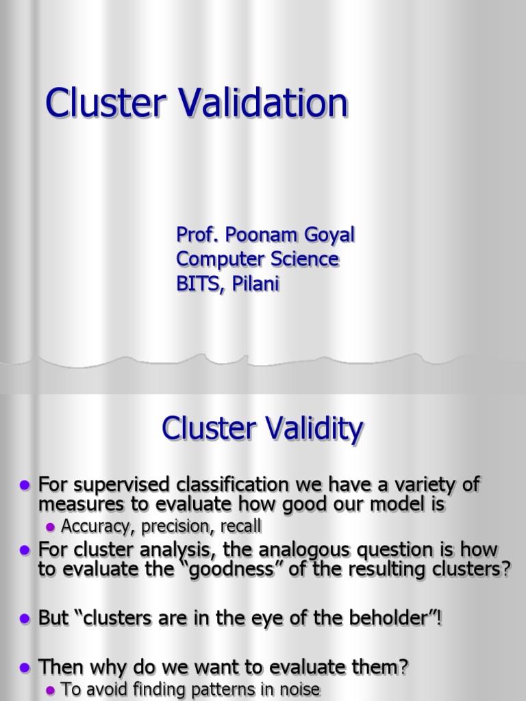 11.cluster Validation PDF | PDF | Cluster Analysis | Outlier