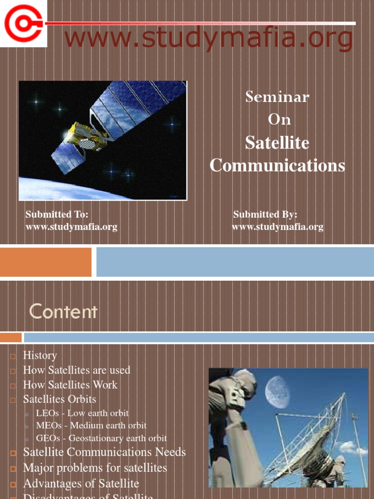 Satalite Communication | PDF | Communications Satellite | Satellite ...