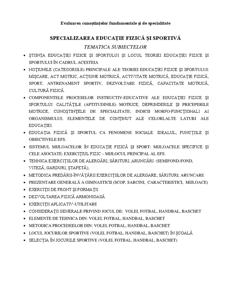 TEMATICA Licenta EFS PDF | PDF