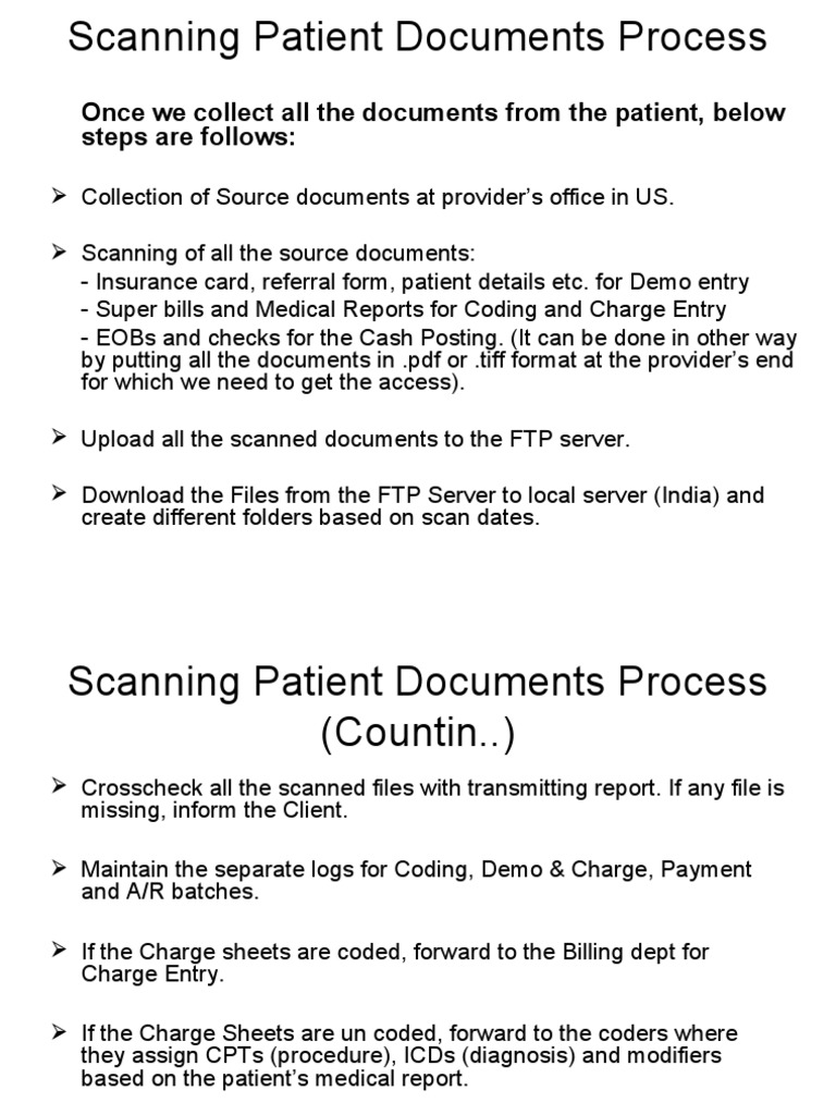 Patient Document Scanning Workflow | PDF | Computers