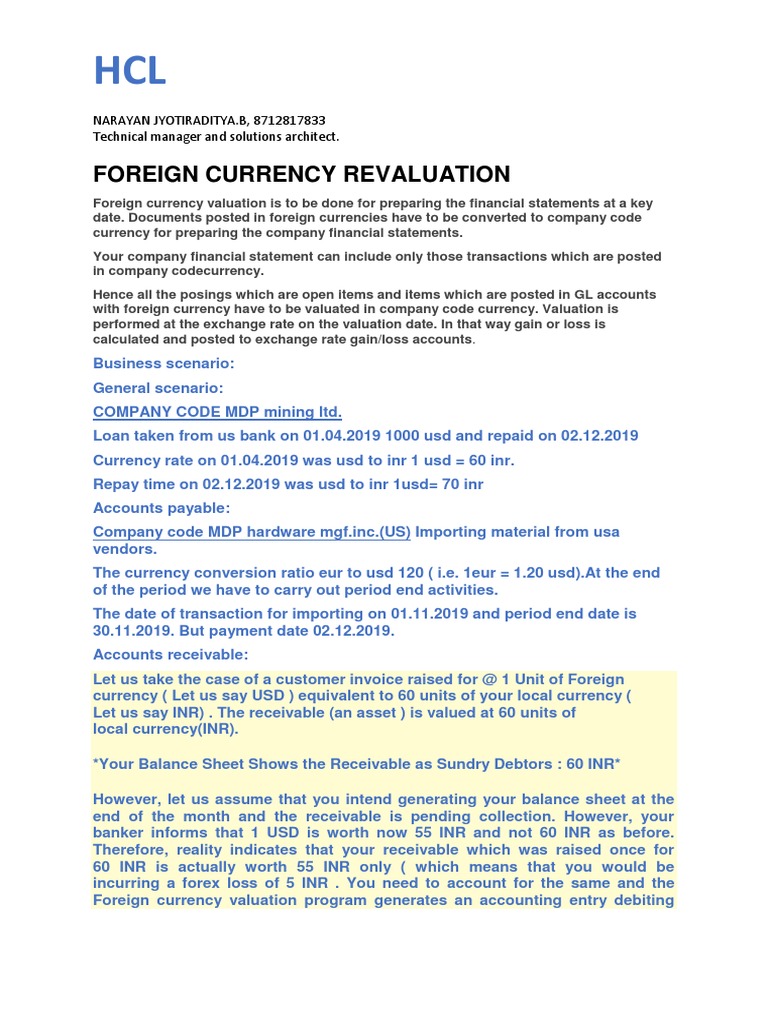 Foreign Currency Revaluation: Definition, Process, And Examples – YZFEXW
