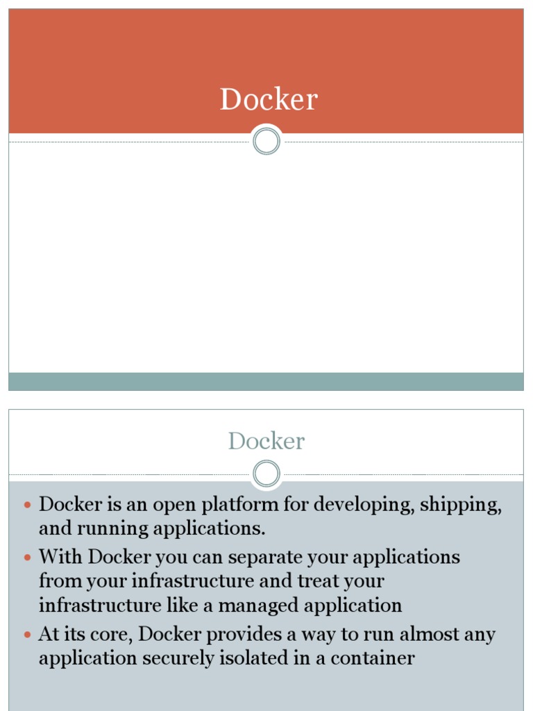Docker | PDF | File System | Virtualization