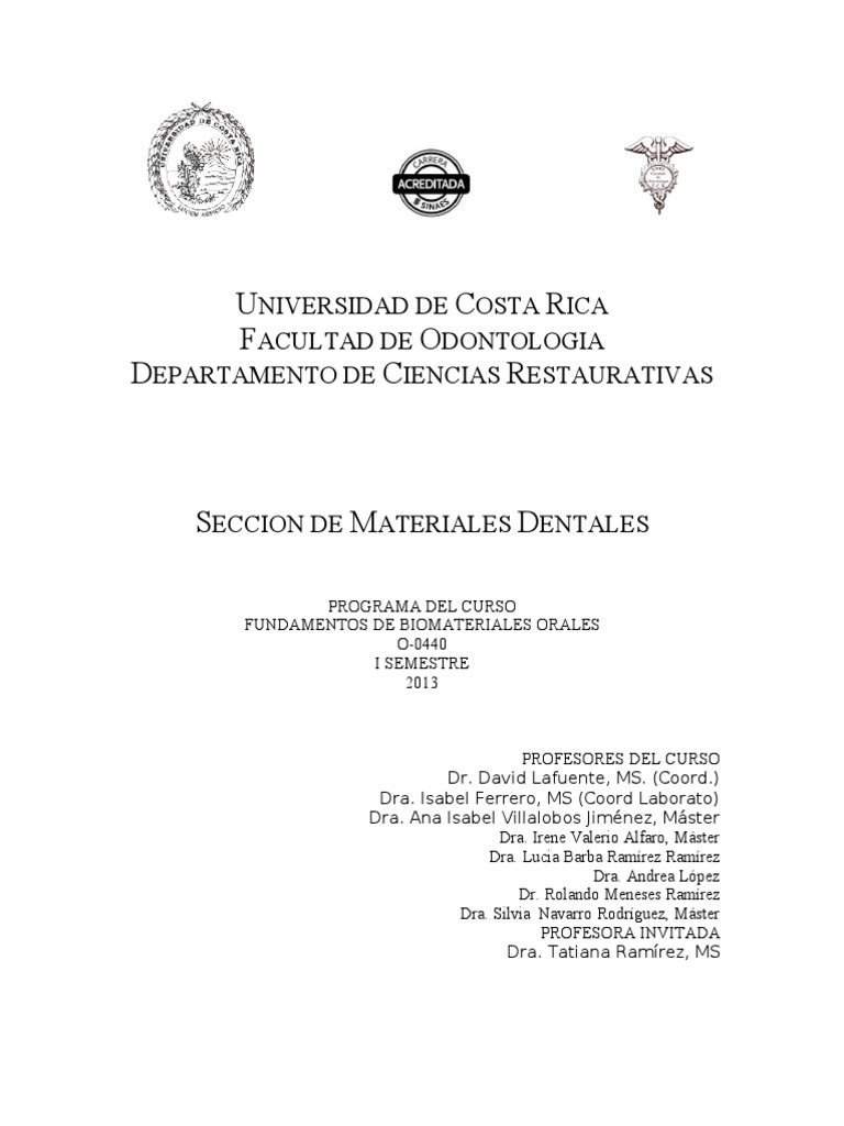 Fundamentos de Biomateriales Dentales | PDF | Material compuesto ...