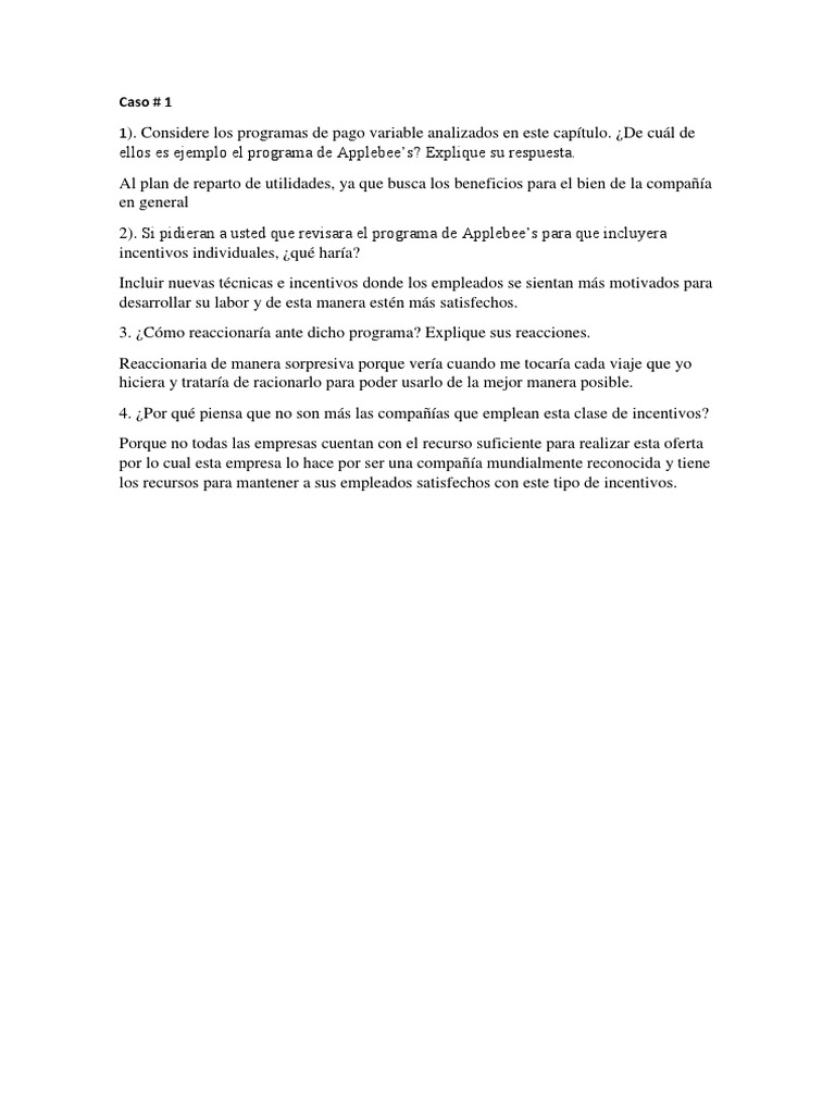 Caso 1 Orga | PDF | Crecimiento personal y profesional