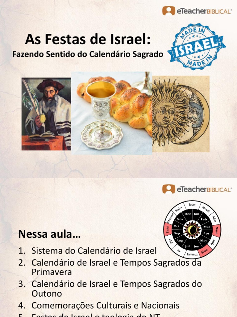 20-As Festas de Israel-Fazendo Sentido Do Calendário Sagrado PDF | PDF ...