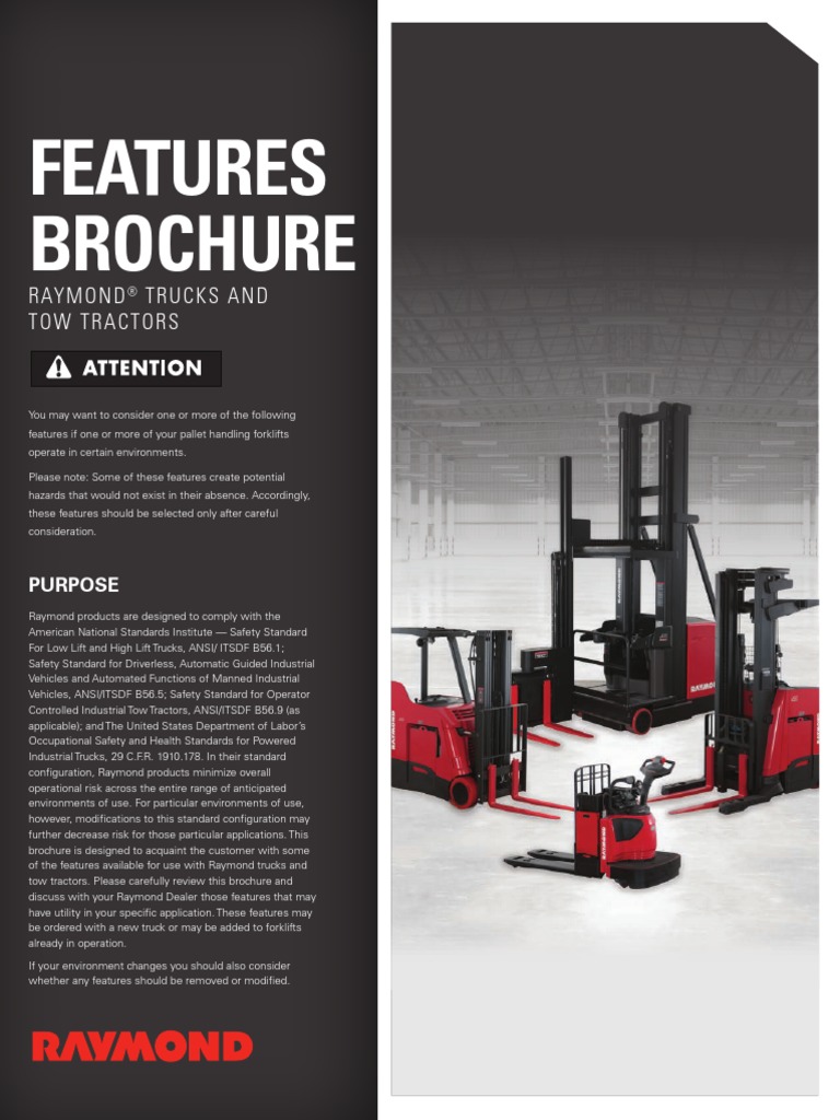 Raymond Lift Trucks Features Brochure | PDF | Forklift | Truck