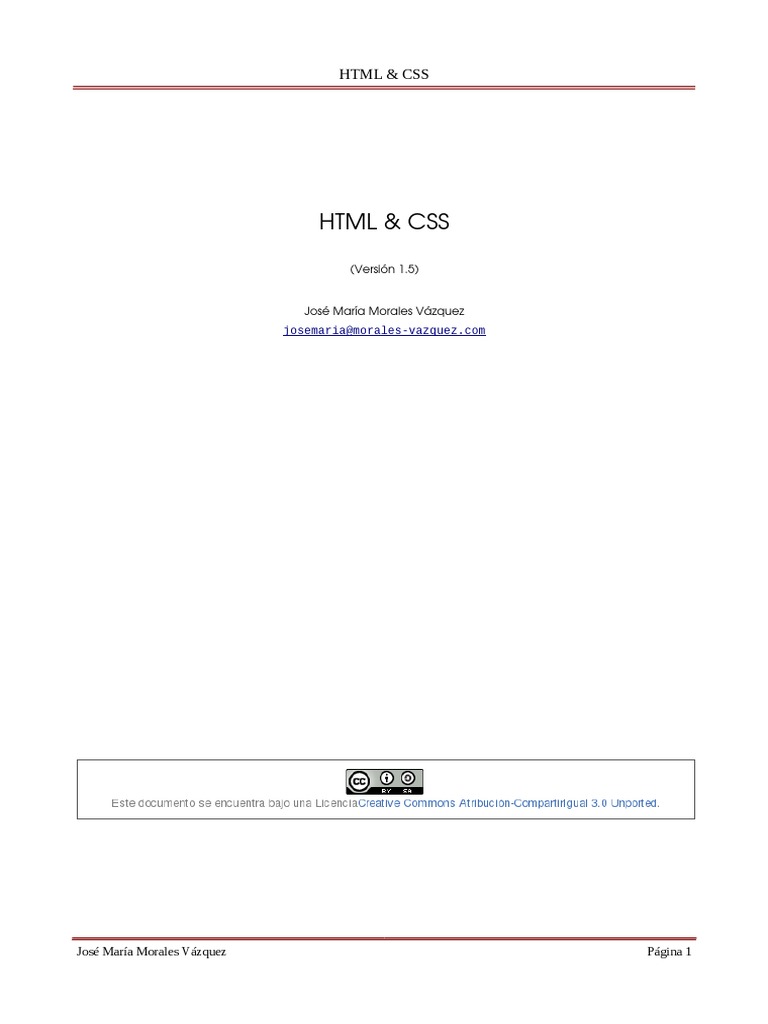 HTML y CSS | PDF | Lenguaje de marcado | HTML