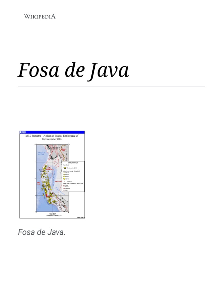Fosa de Java - Wikipedia, La Enciclopedia Libre | PDF | océano Pacífico ...