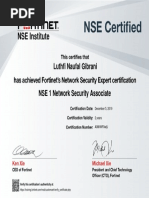 NSE 1 Certificate | PDF
