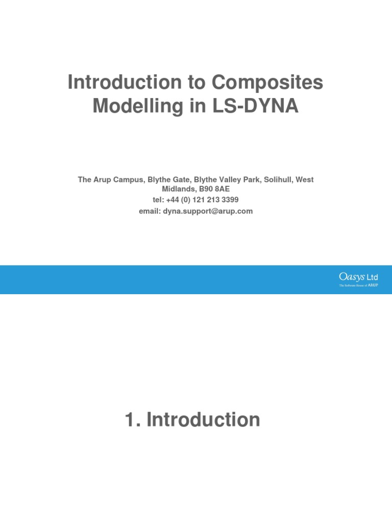 6 Composites Modelling LS-DYNA Galal-Mohamed-In | PDF | Composite ...