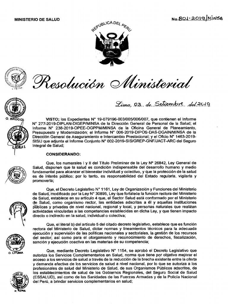 RM 801 2019 Minsa | PDF