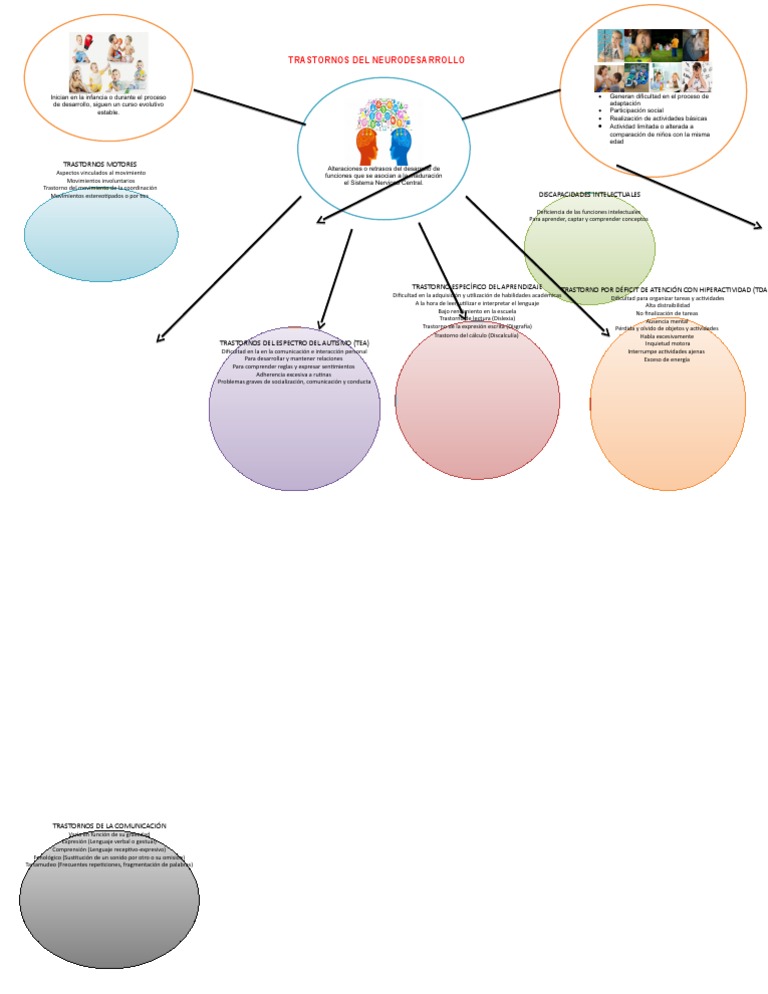 Mapa Conceptual Trastornos Del Neurodesarrollo | PDF | Desorden hiperactivo y deficit de ...