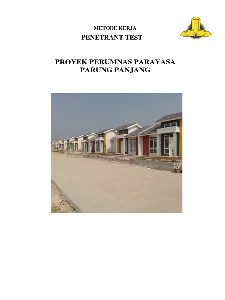 LIQUID PENETRANT - PT Rekagunatek Persada - Proyek Perumnas | PDF ...