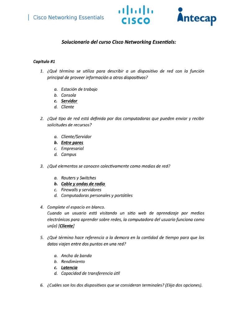 Cisco Networking Essentials | PDF