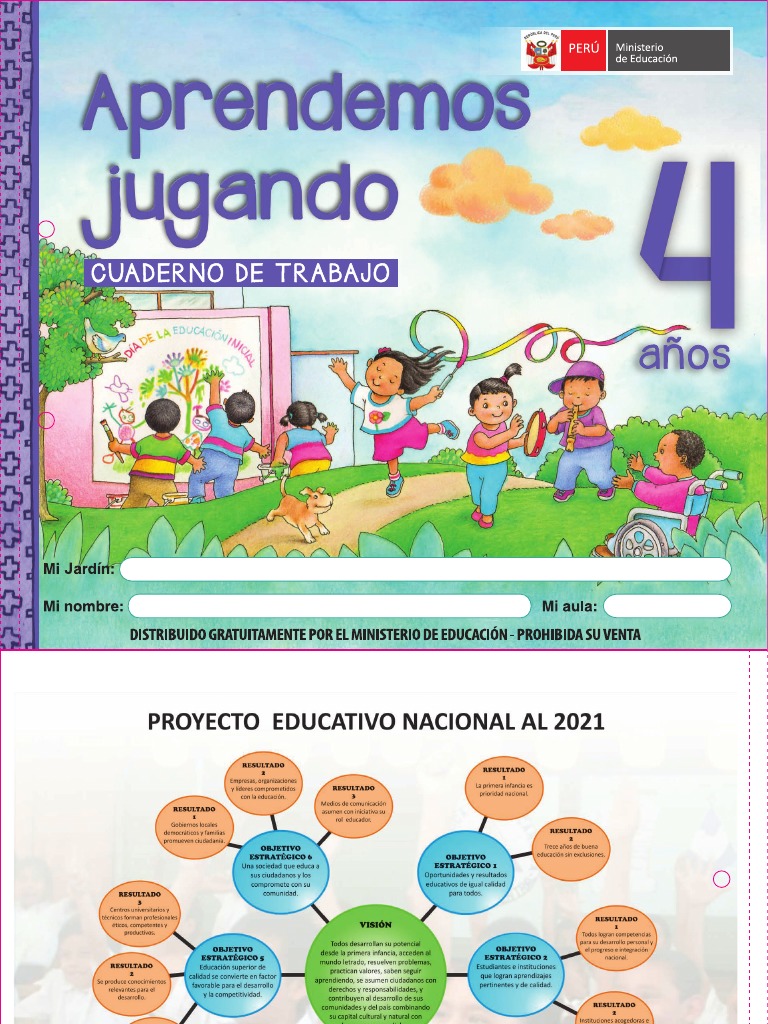 Libro 4años Aprendemos Jugando 2018 4 Minedu Descargar Gratis Pdf Educación De La Primera 