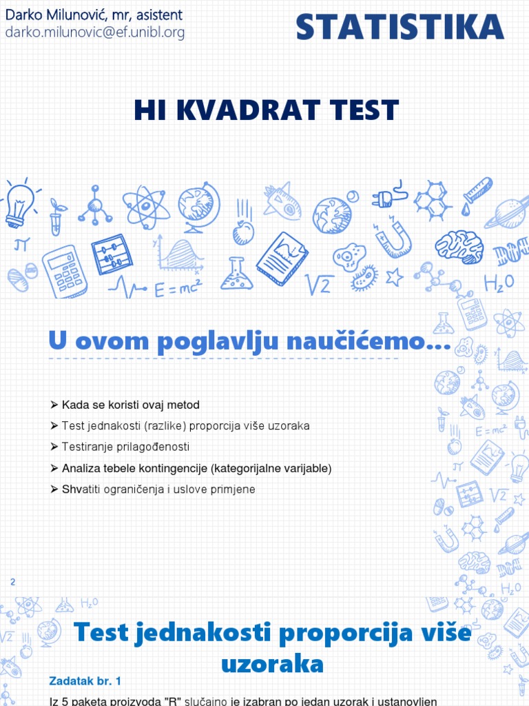 Hi Kvadrat Test | PDF