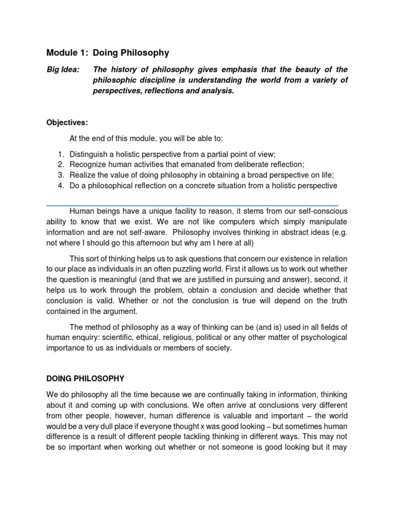 Philosophy 1 | PDF | Deductive Reasoning | Argument