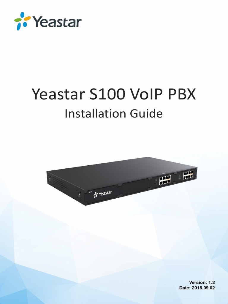 Yeastar S100 Installation Guide en PDF | PDF | Manufactured Goods | Computer Networking