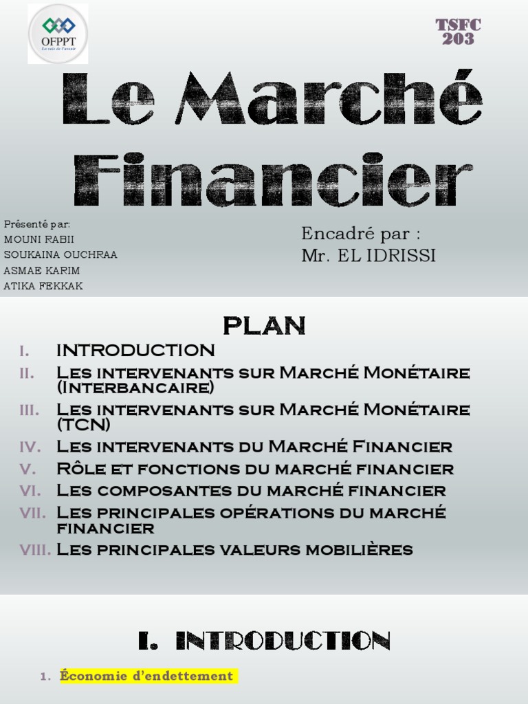 Le Marche Financier | PDF | Action (Finance) | Obligation (Finance)