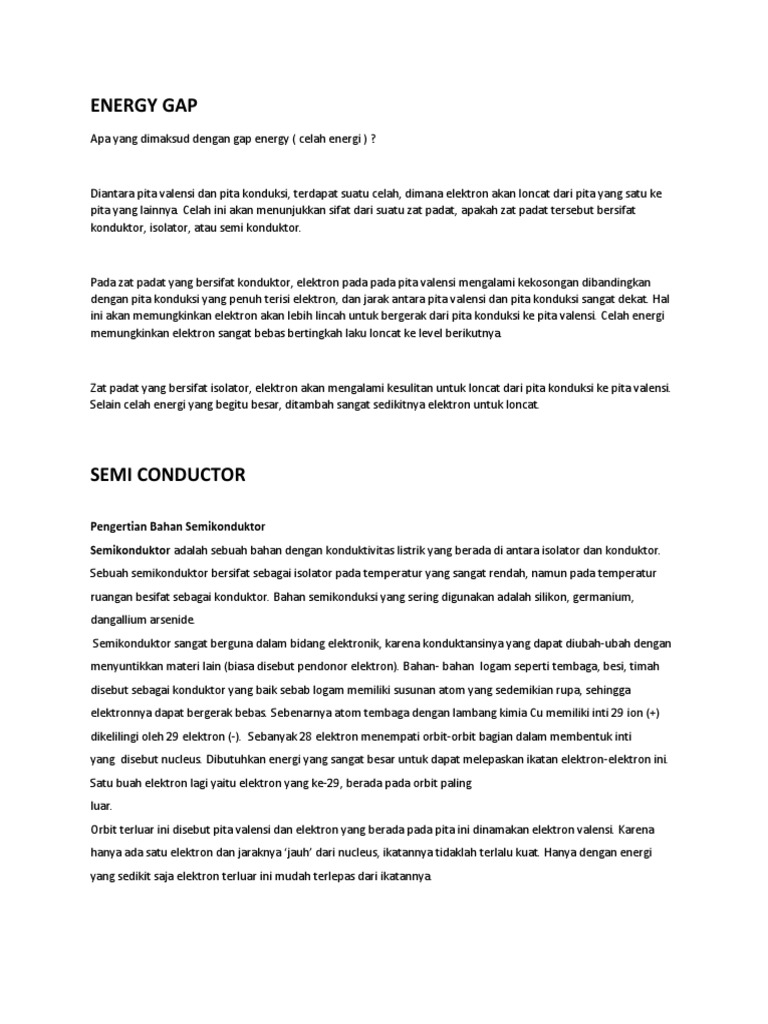 Energy Gap | PDF
