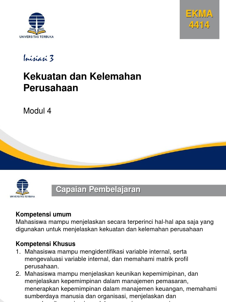 Inisiasi 3 EKMA 4414 | PDF