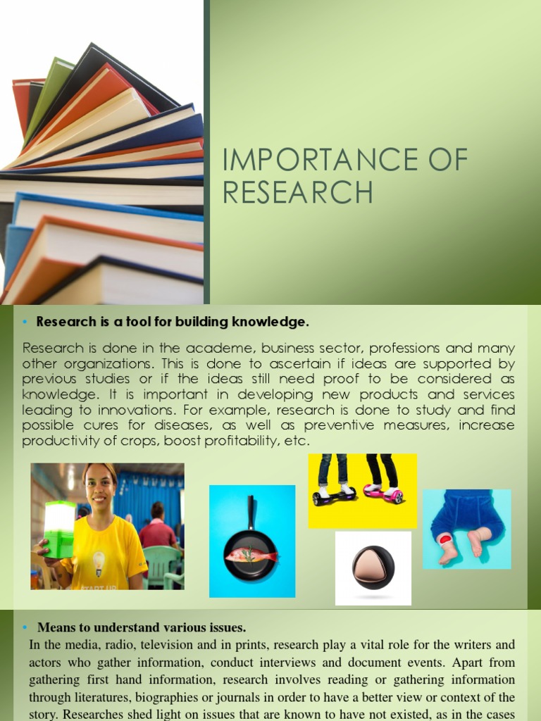 3 Importance and Purpose of Research | PDF | Scientific Method | Knowledge