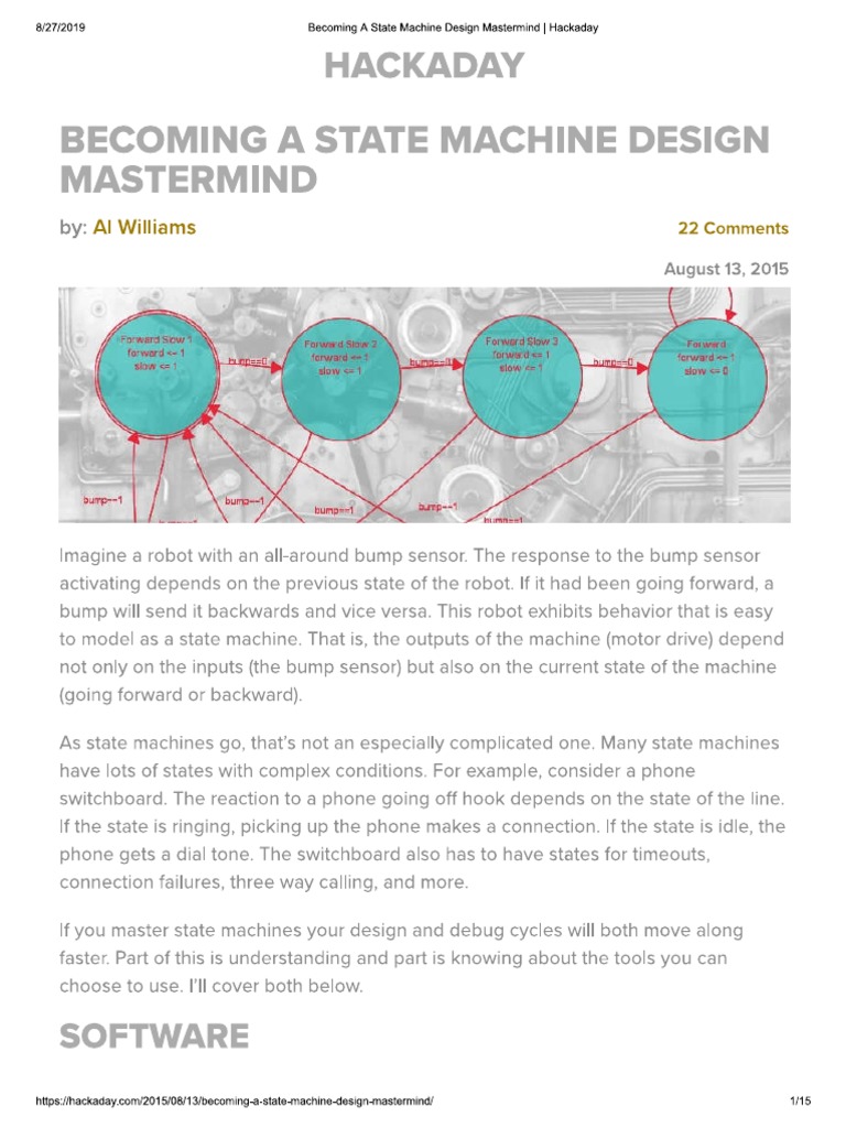 Finite State Machine Design | PDF