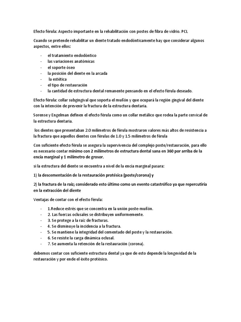 Efecto Férula | PDF