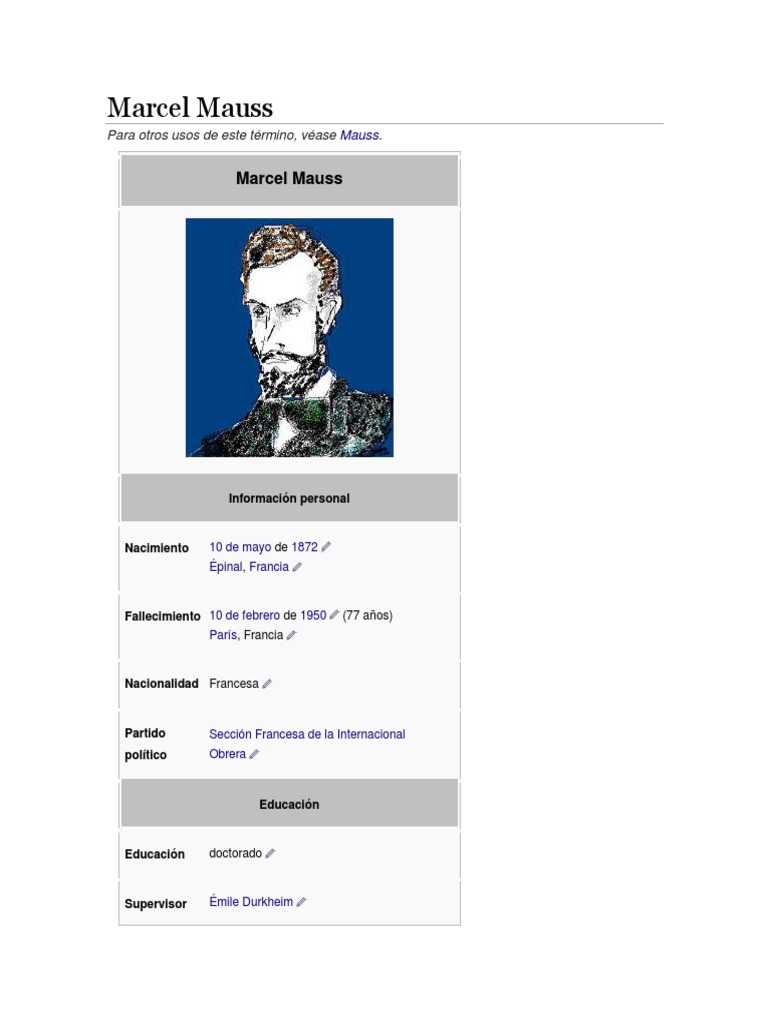 Marcel Mauss | PDF | Antropología | Science