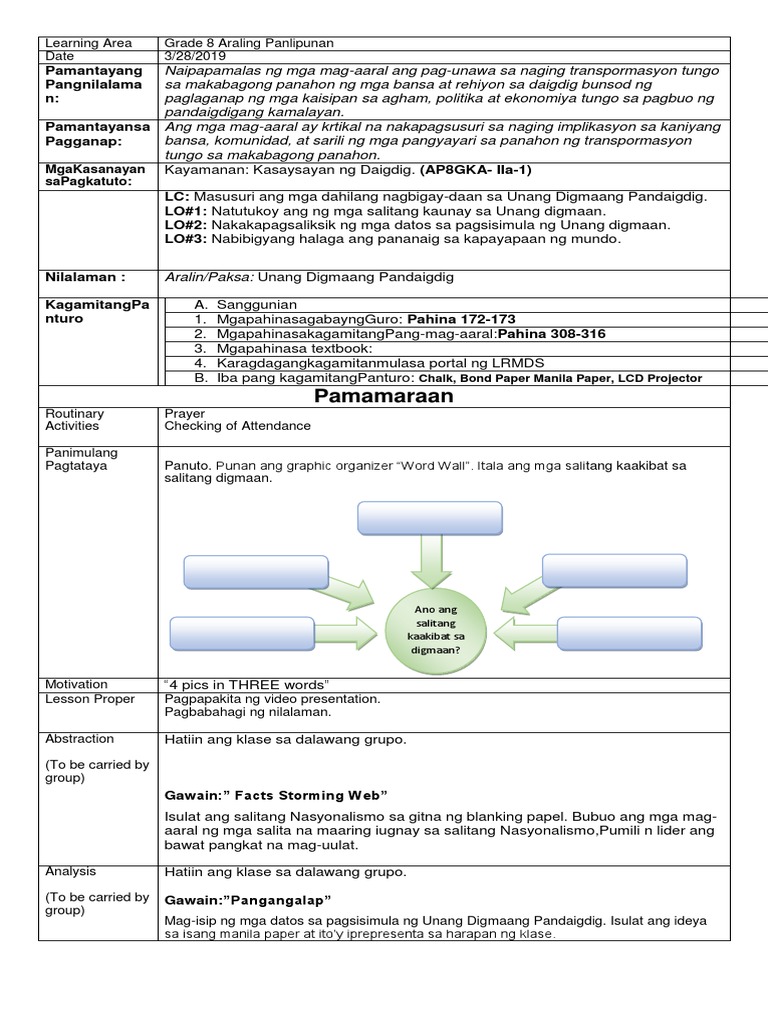 Lesson Plan - Ap8 | PDF