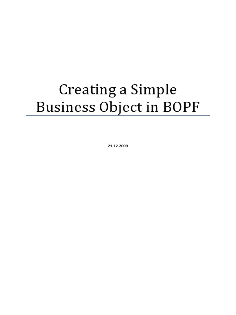 Create A Simple BO | Download Free PDF | Object (Computer Science ...