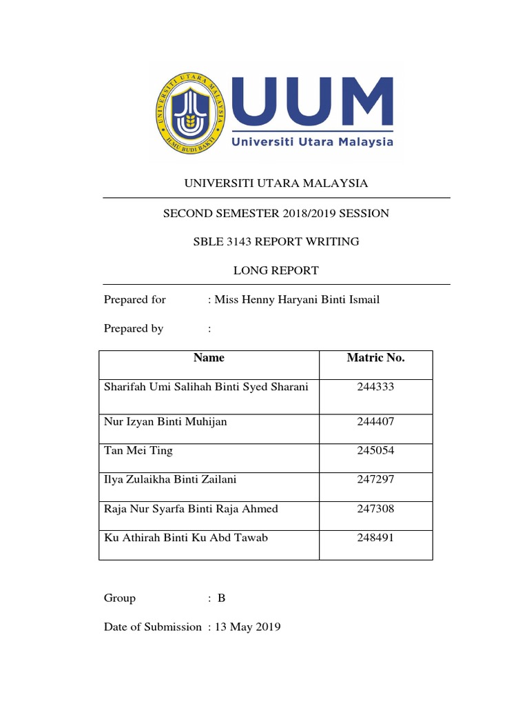 Example of Long Report | PDF | Waiting Staff | Restaurants
