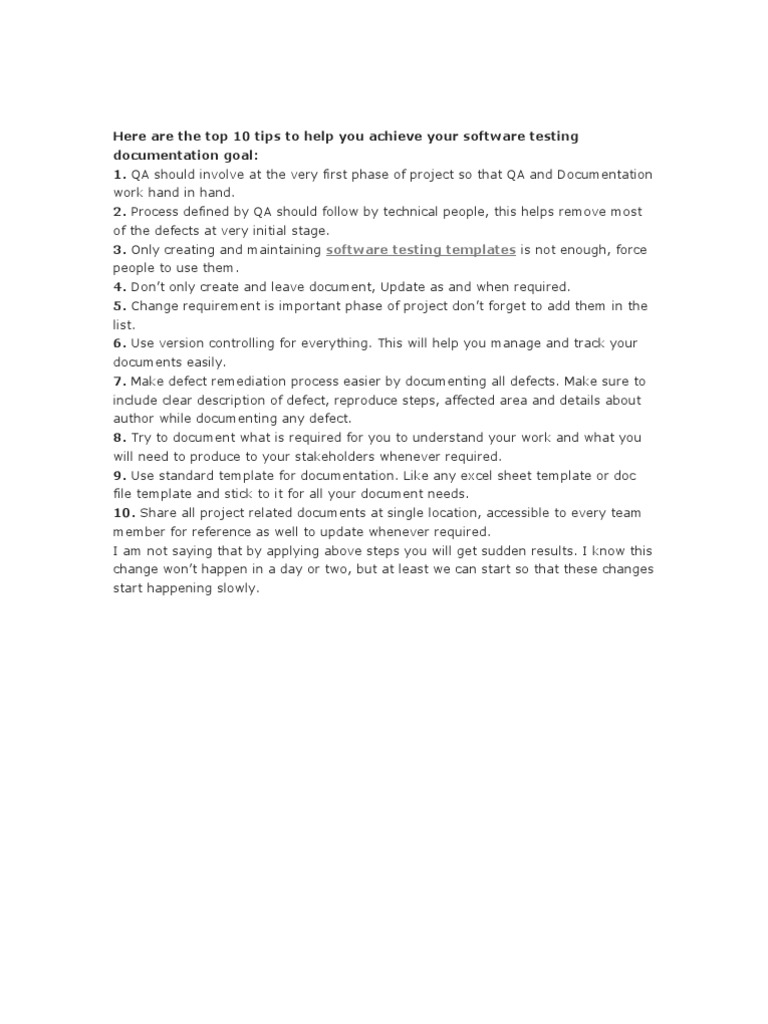 Software Testing Documentation Pdf Software Bug Software Testing