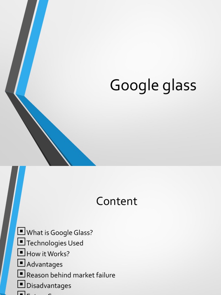 Google Glass | PDF | Wearable Technology | Human–Computer Interaction