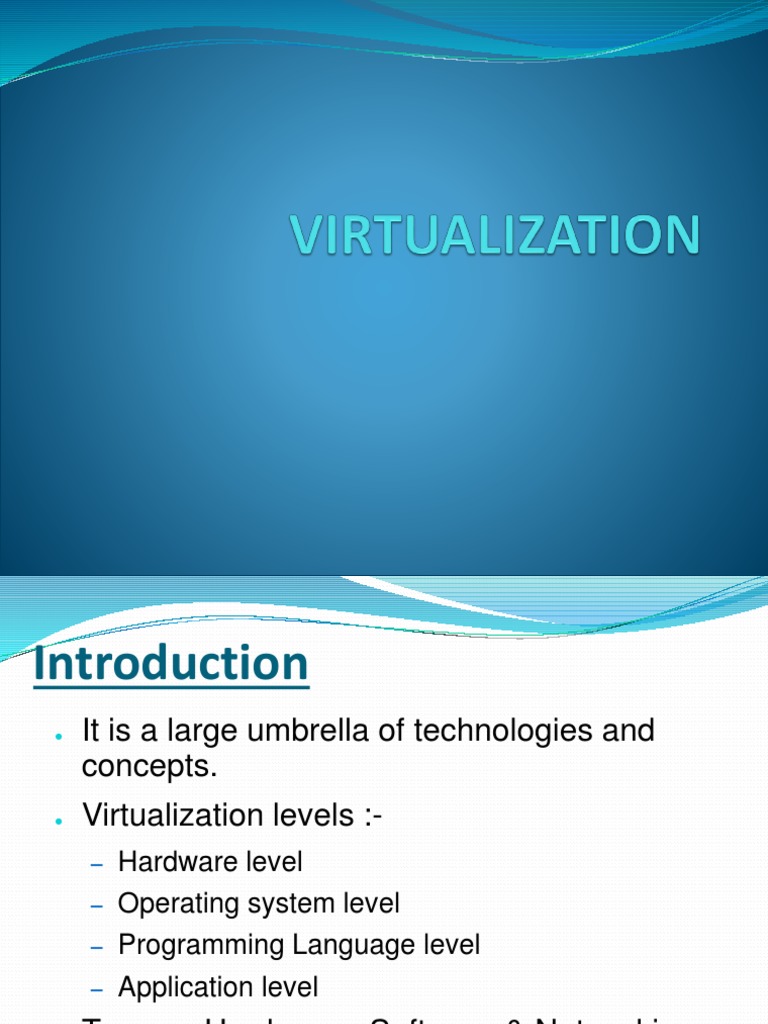 Characteristics of Virtualized Environments | PDF | Virtual Machine ...
