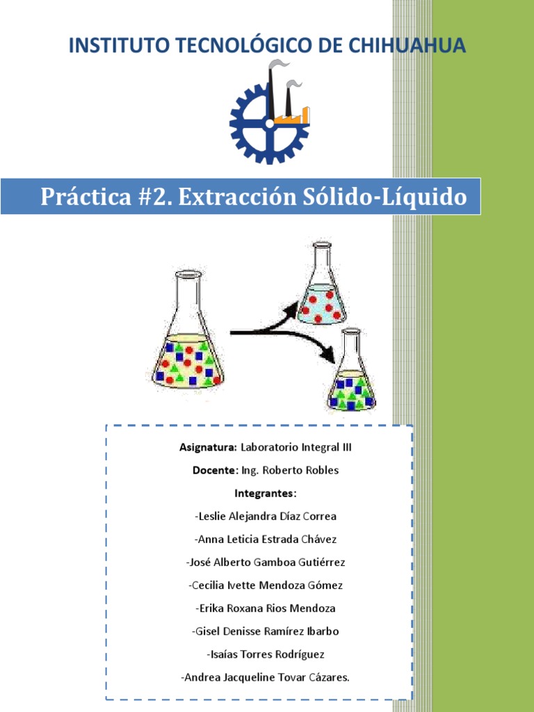 Extracción Sólido-Líquido de Soya | PDF | Solubilidad | Solvente