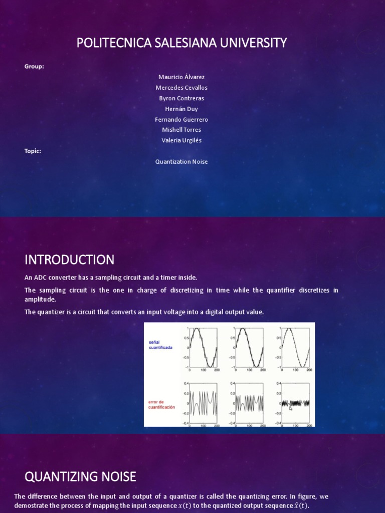 Quantization Noise Final | PDF | Analog To Digital Converter | Signal ...