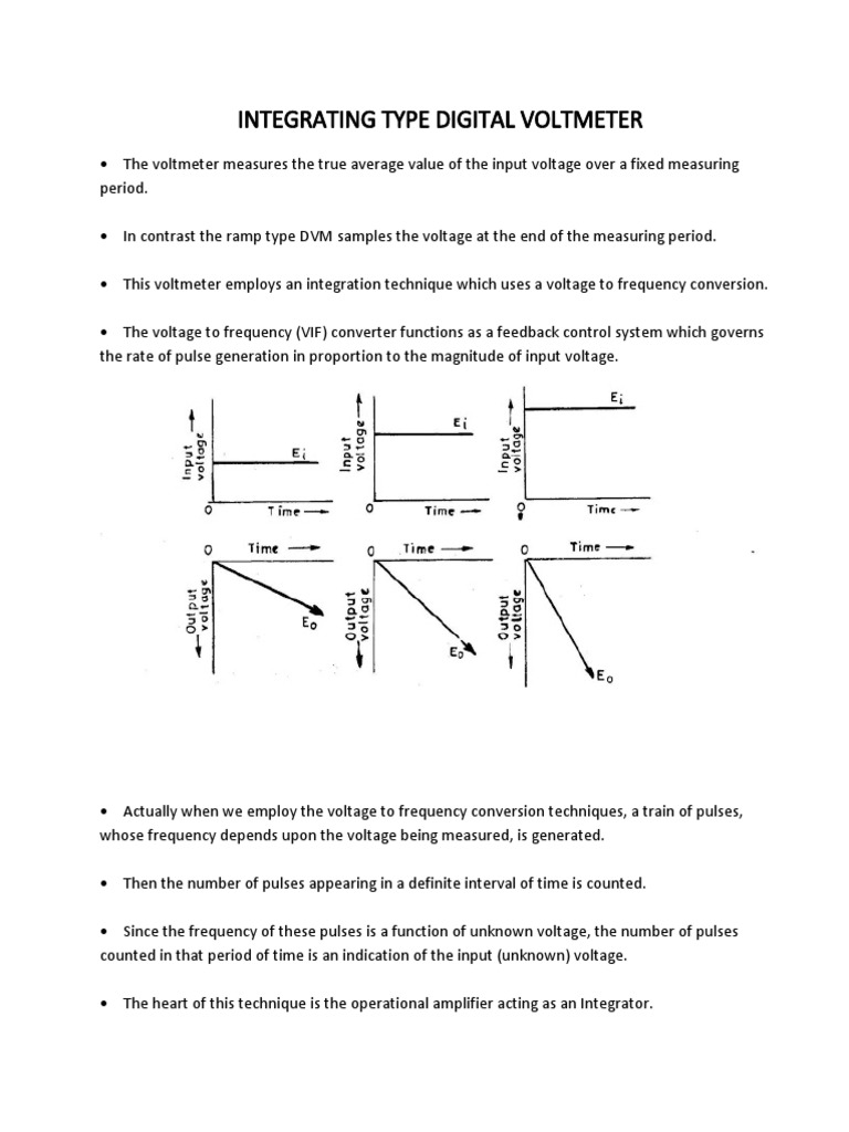 Integrating Type Digital Voltmeter Pdf Pdf Detector Radio Frequency