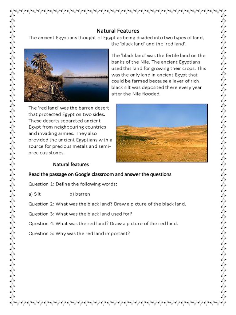 Natural Features and Gift of Nile | PDF | Nile | Ancient Egypt