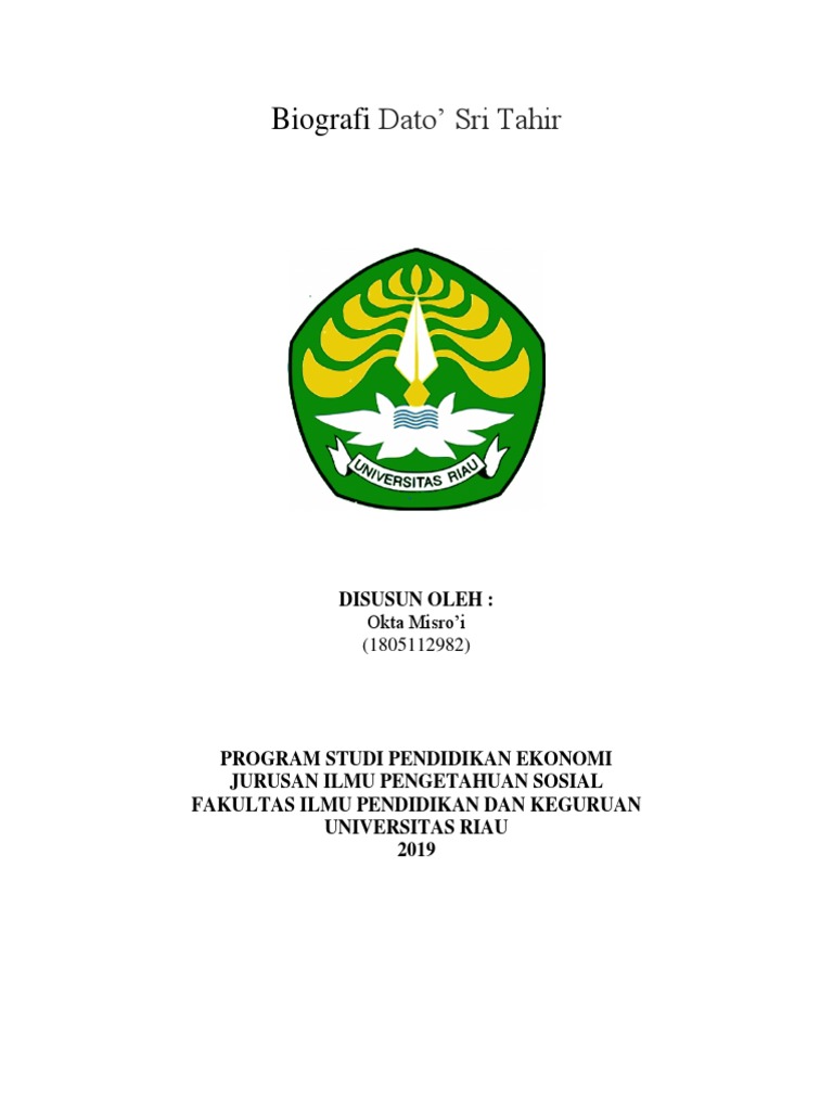 Biografi Dato Sri Tahir | PDF