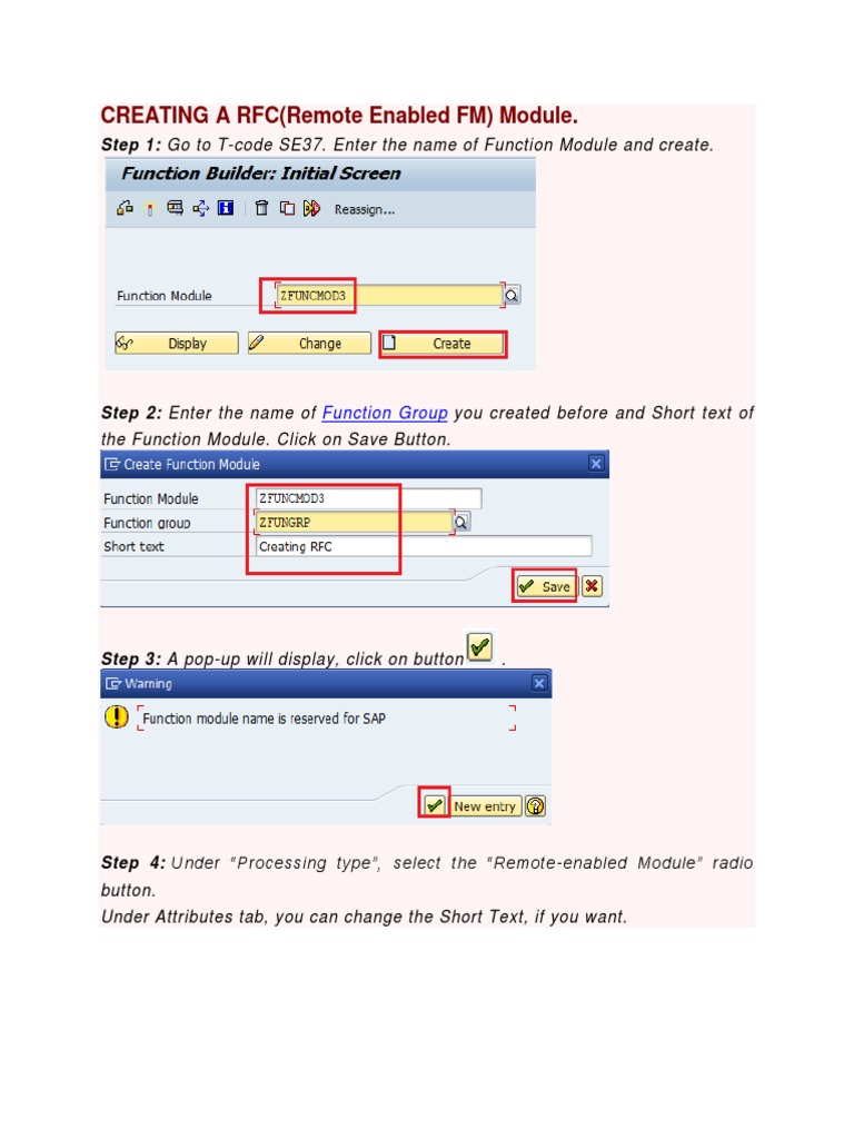 Creating A RFC FM | PDF