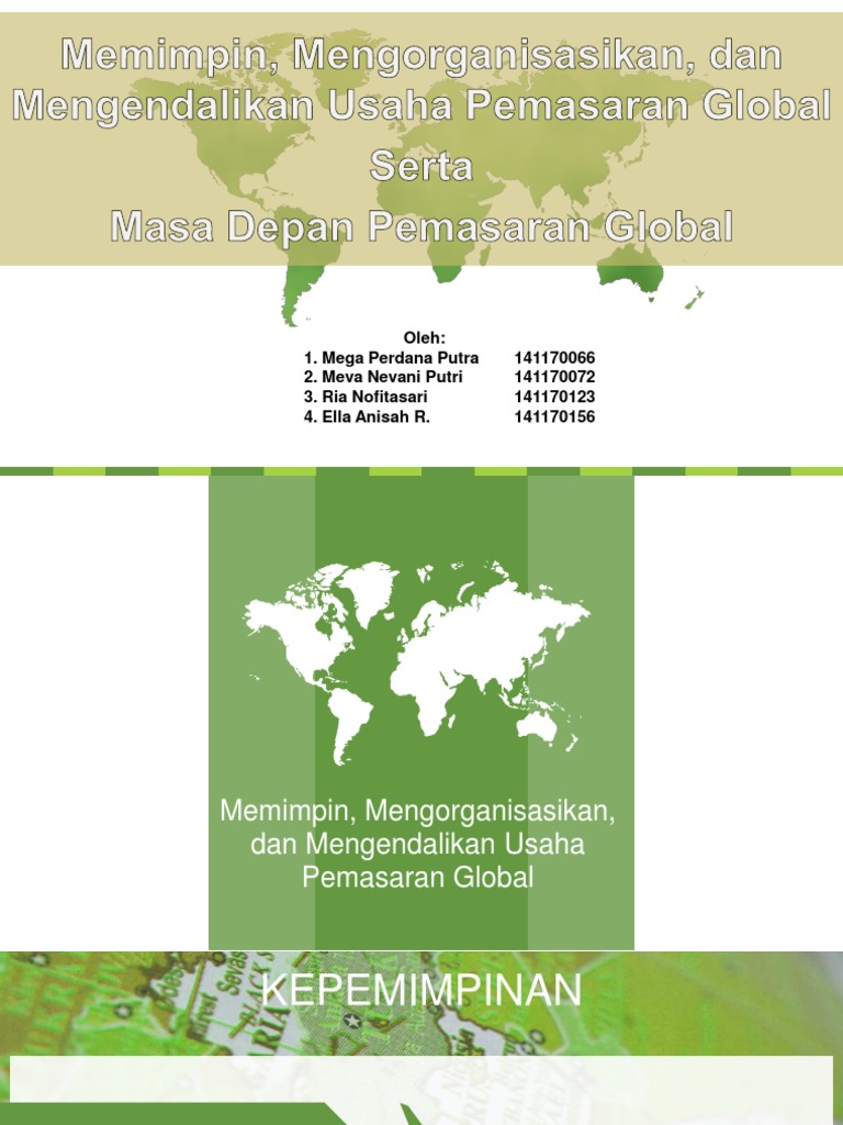 Manajemen Pemasaran Global | PDF