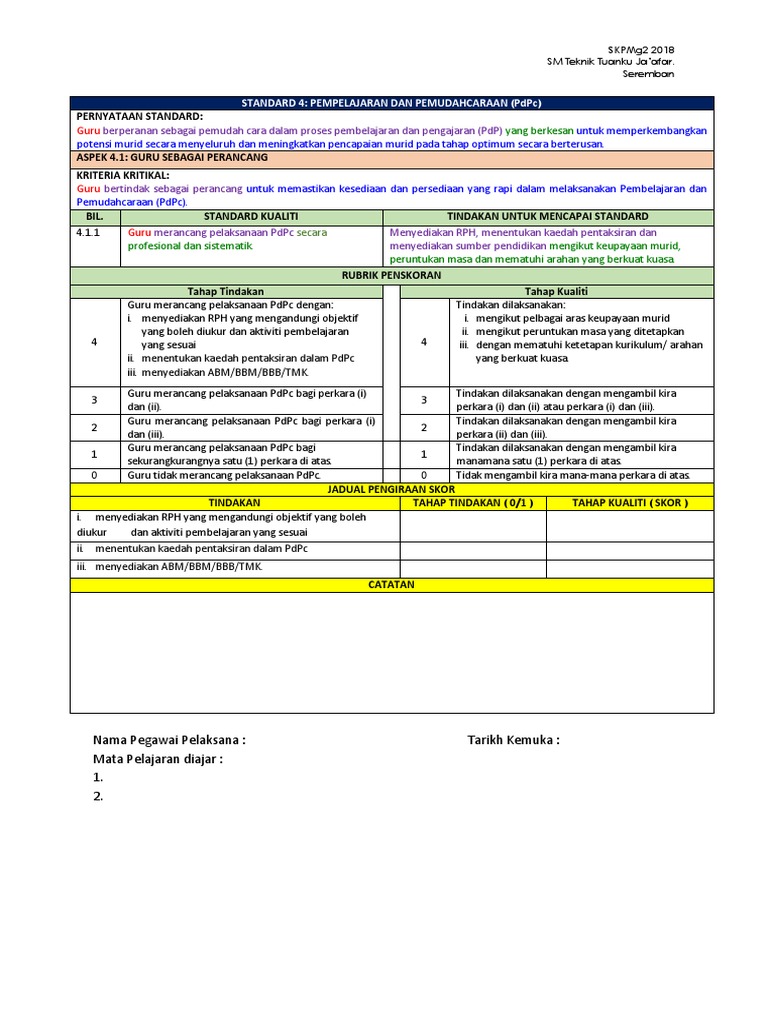 Standard 4 SKPMg2 | PDF
