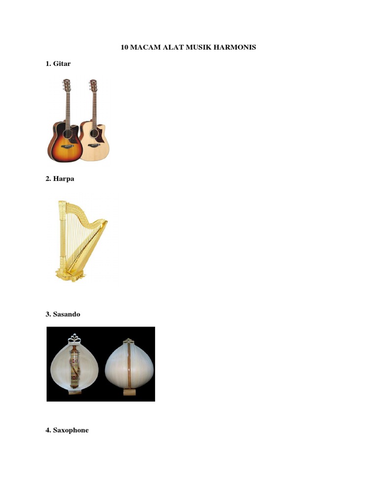 10 Macam Alat Musik Harmonis | PDF