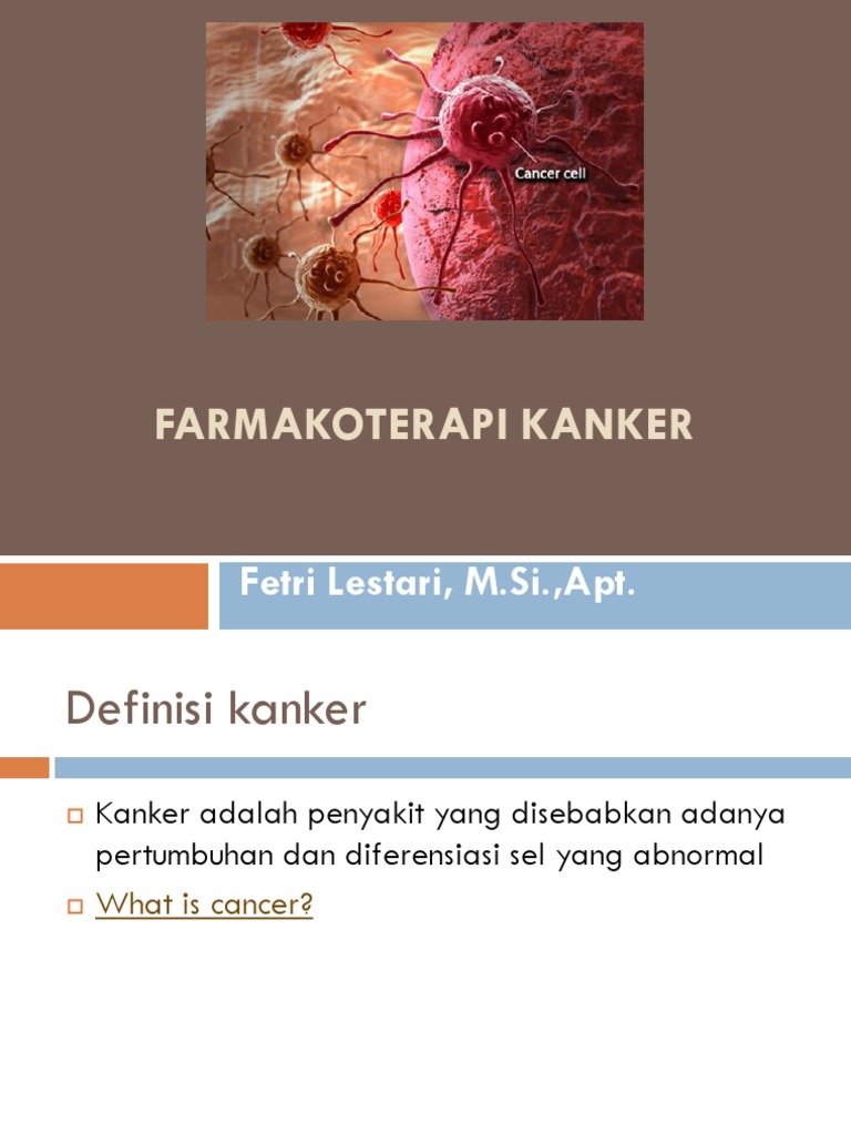 Farmakoterapi Kanker | PDF